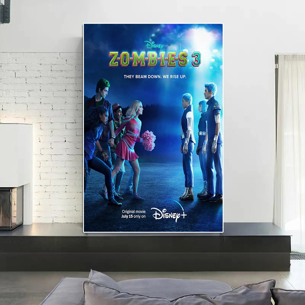 Poster Zombies 3 Disney | Zombies Movie Zombies | Canvas Film Cover ...