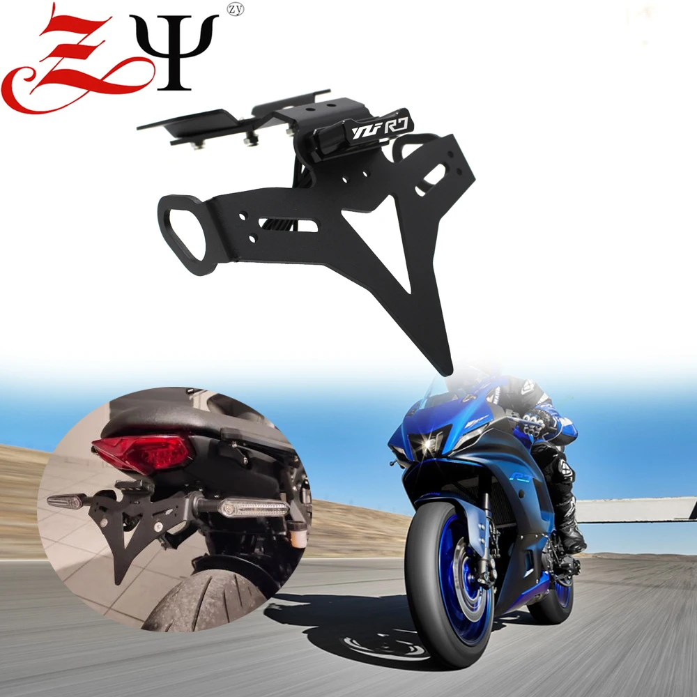 Motorcycle-License-Plate-Holder-LED-Light-For-YAMAHA-YZFR7-YZF-R7-2021 ...