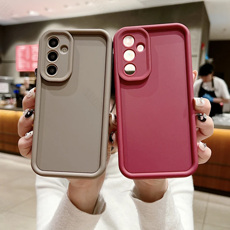 Matte Silicone Case On For Samsung Galaxy A53 A52 A32 A33 A13 A23 A72 ...