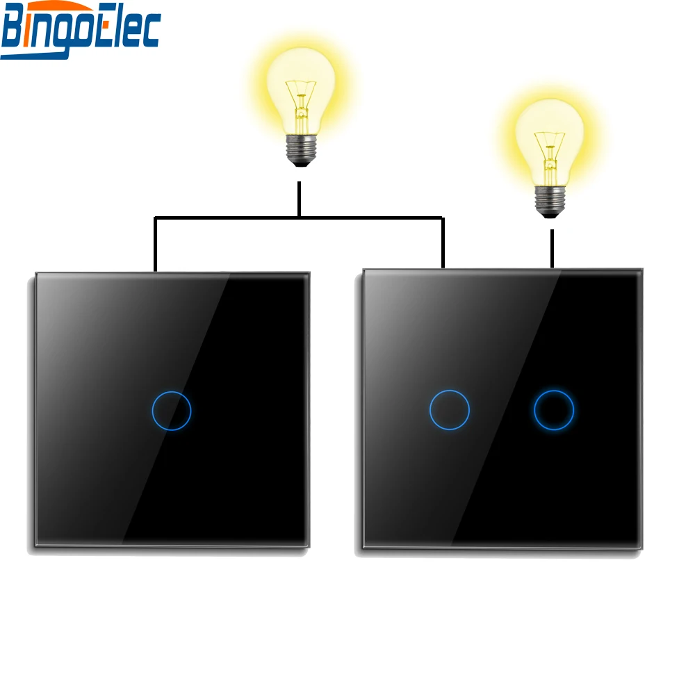 Bingoelec-1-2-3Gang-Wall-Touch-Switch-2-Way-Light-Switches-For ...