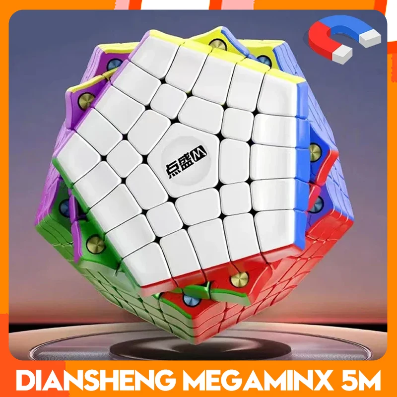 Diansheng-Megaminx-5M-Magnetic-Gigaminx-Magic-Cube-Stickerless-5x5 ...