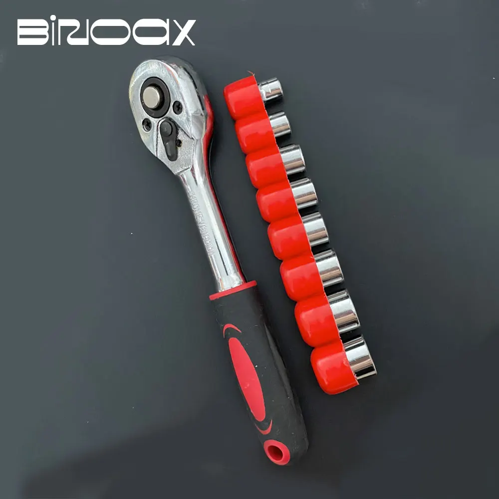 1-4-Drive-Ratchet-Wrench-Socket-Set-Quick-Release-Hand-Drive-Repairing ...