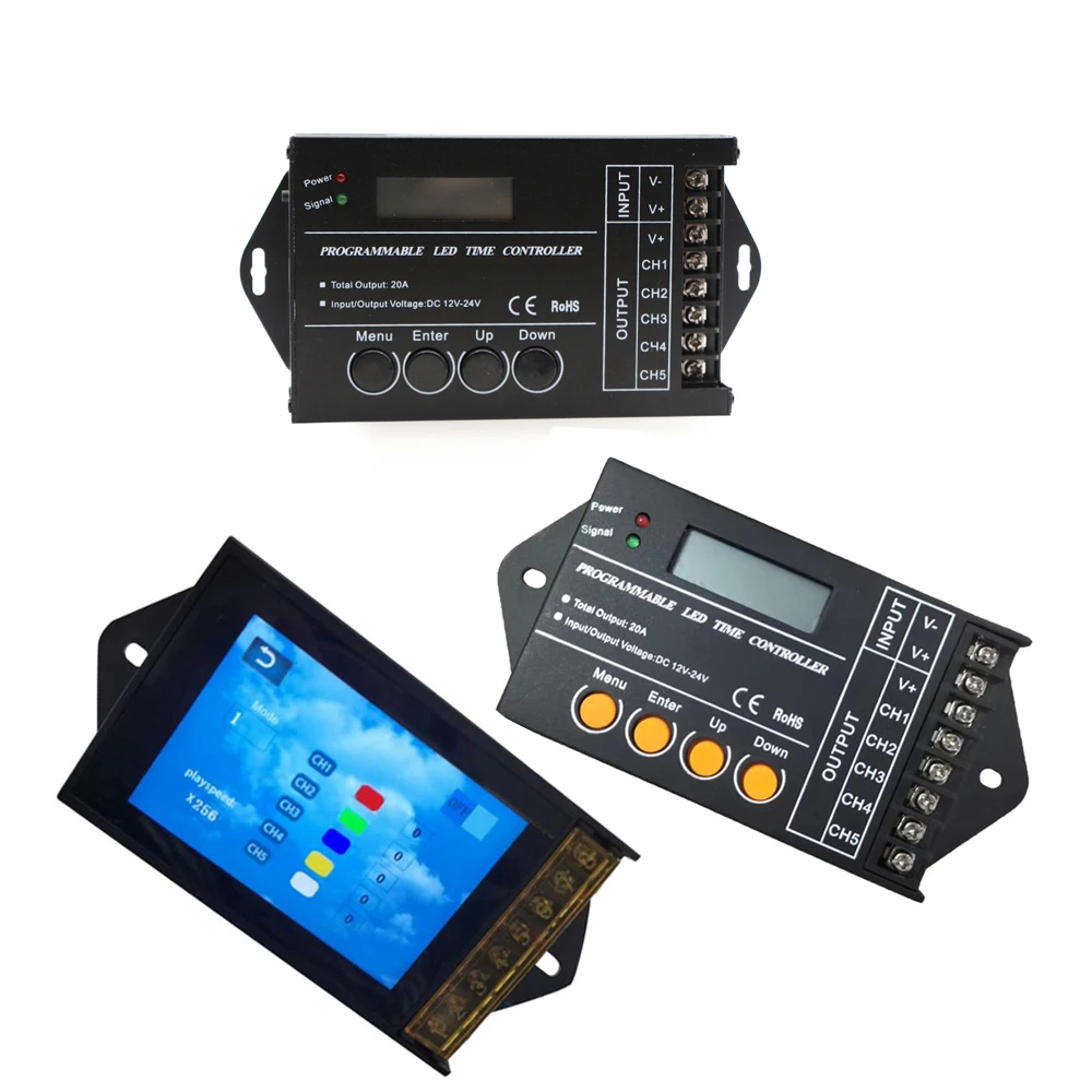 LED-Time-Dimmer-RGB-Controller-NL502-TC420-TC421-With-Wifi-5-Channel ...