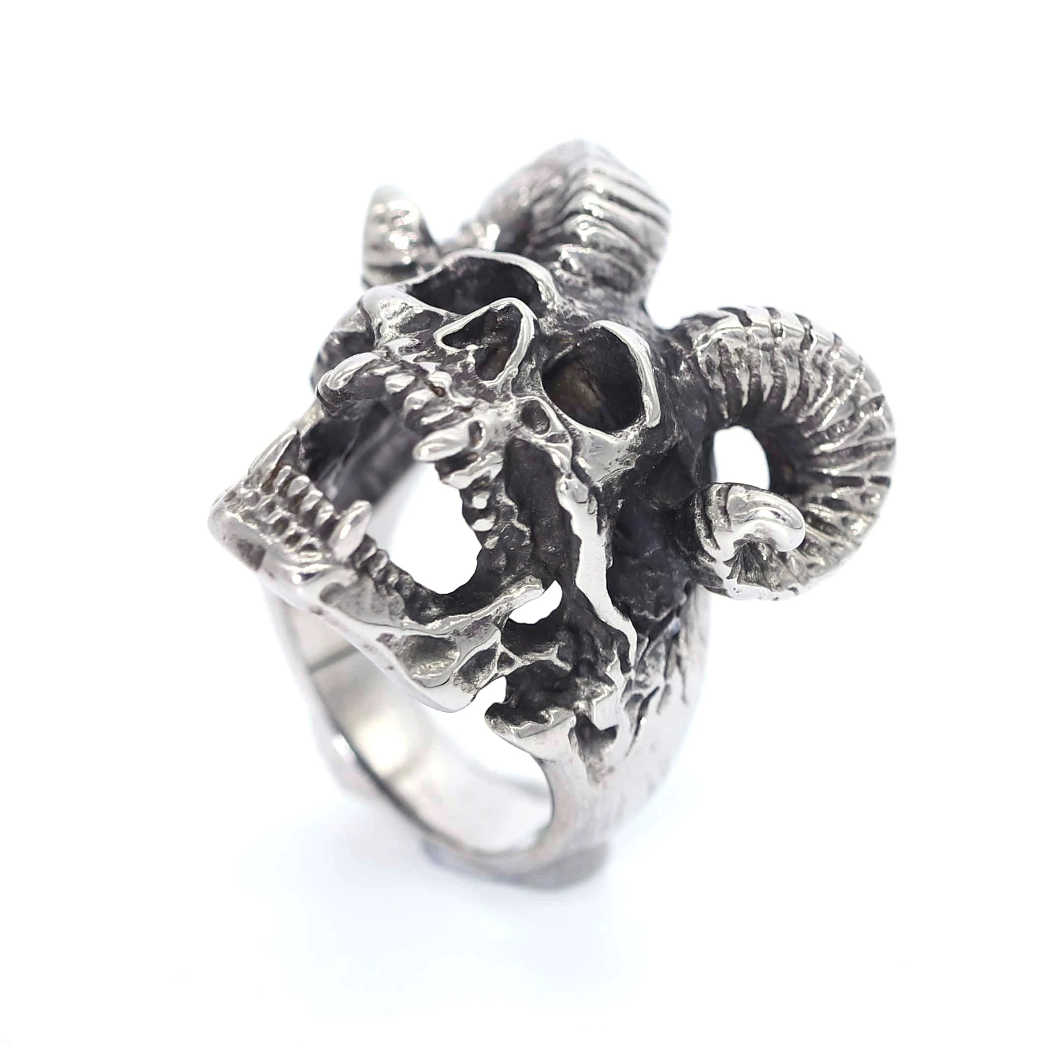 Export Hip Hop Punk Rock Motorcycle Stainless Steel Jewelry Satan Devil ...