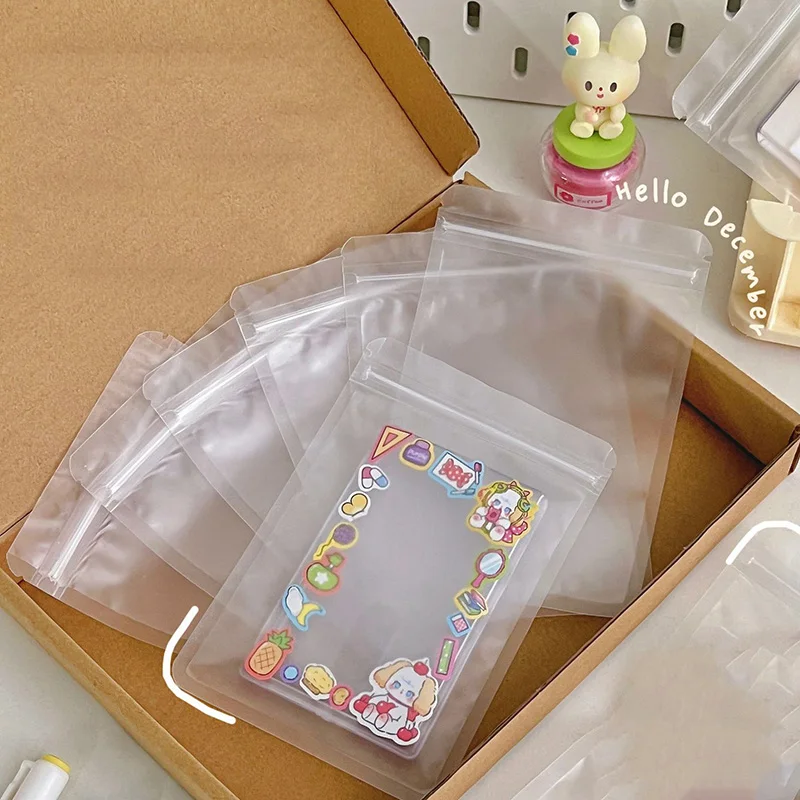 10PCS-Clear-Zip-Lock-Plastic-Card-Package-Bags-with-Zipper-Self-Seal ...