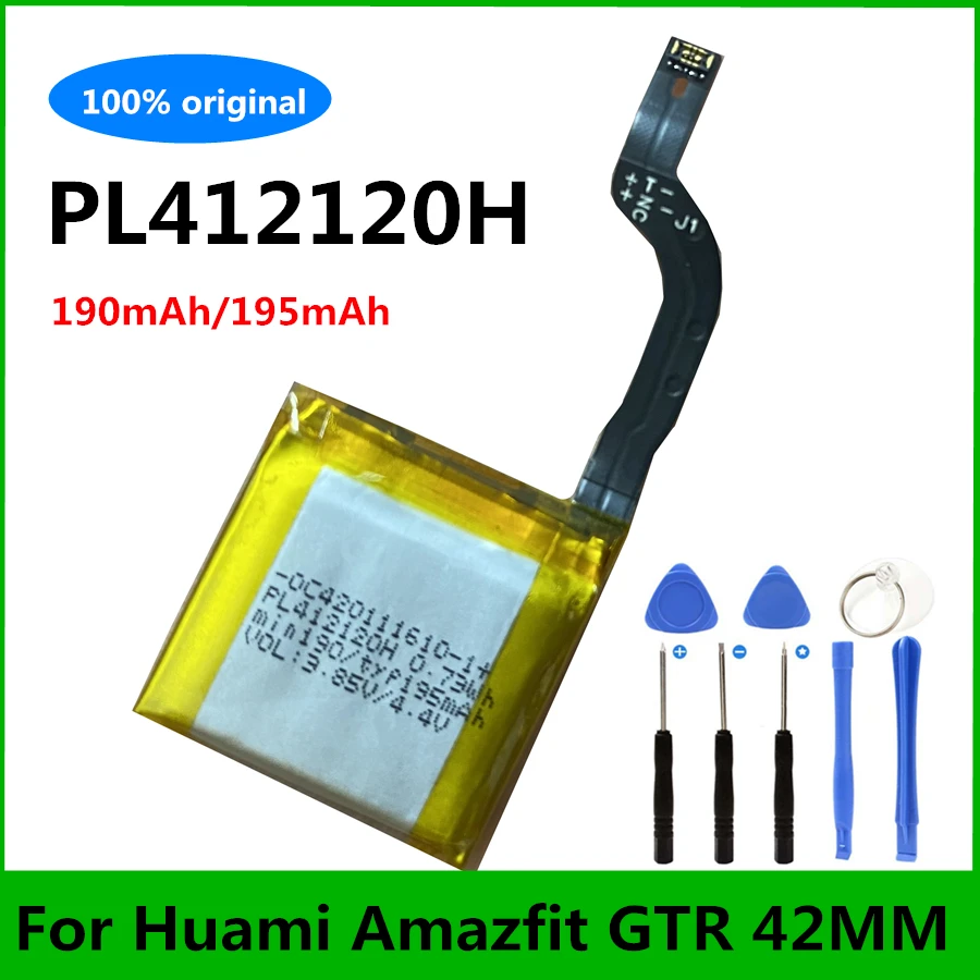 New-Replacement-195mAh-PL412120H-Battery-For-Huami-Amazfit-GTR-42MM ...