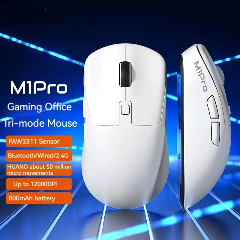 Lightweight-Ergonomic-Gaming-Mouse-M1-Pro-Wireless-Bluetooth-3-Mode-for ...