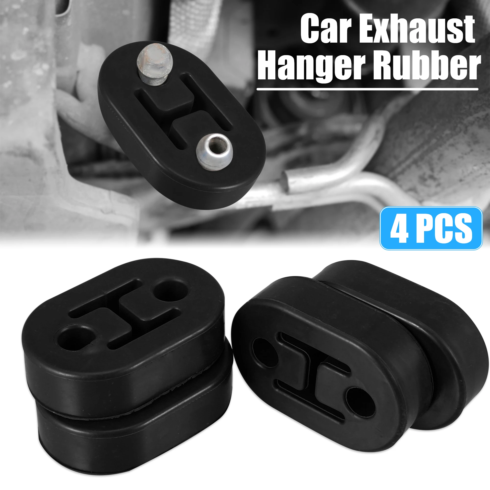 UXCELL-Car-Exhaust-Hanger-Rubber-with-2-Hole-12mm-Hole-Size-Muffler ...