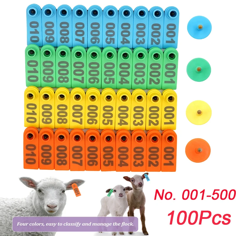 100PCS-No-1-500-Sheep-Ear-Tag-Signs-with-The-Word-Ear-Laser-Typing ...