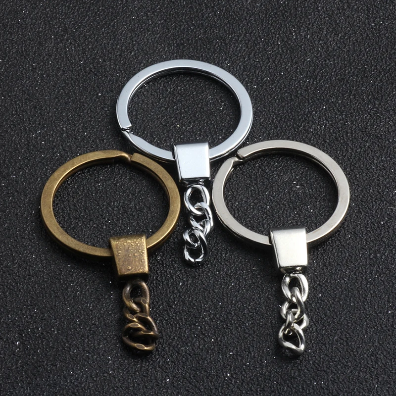 10-50-100pcs-Key-Chain-Key-Rings-Long-Round-Split-Keychain-Keyrings-DIY ...