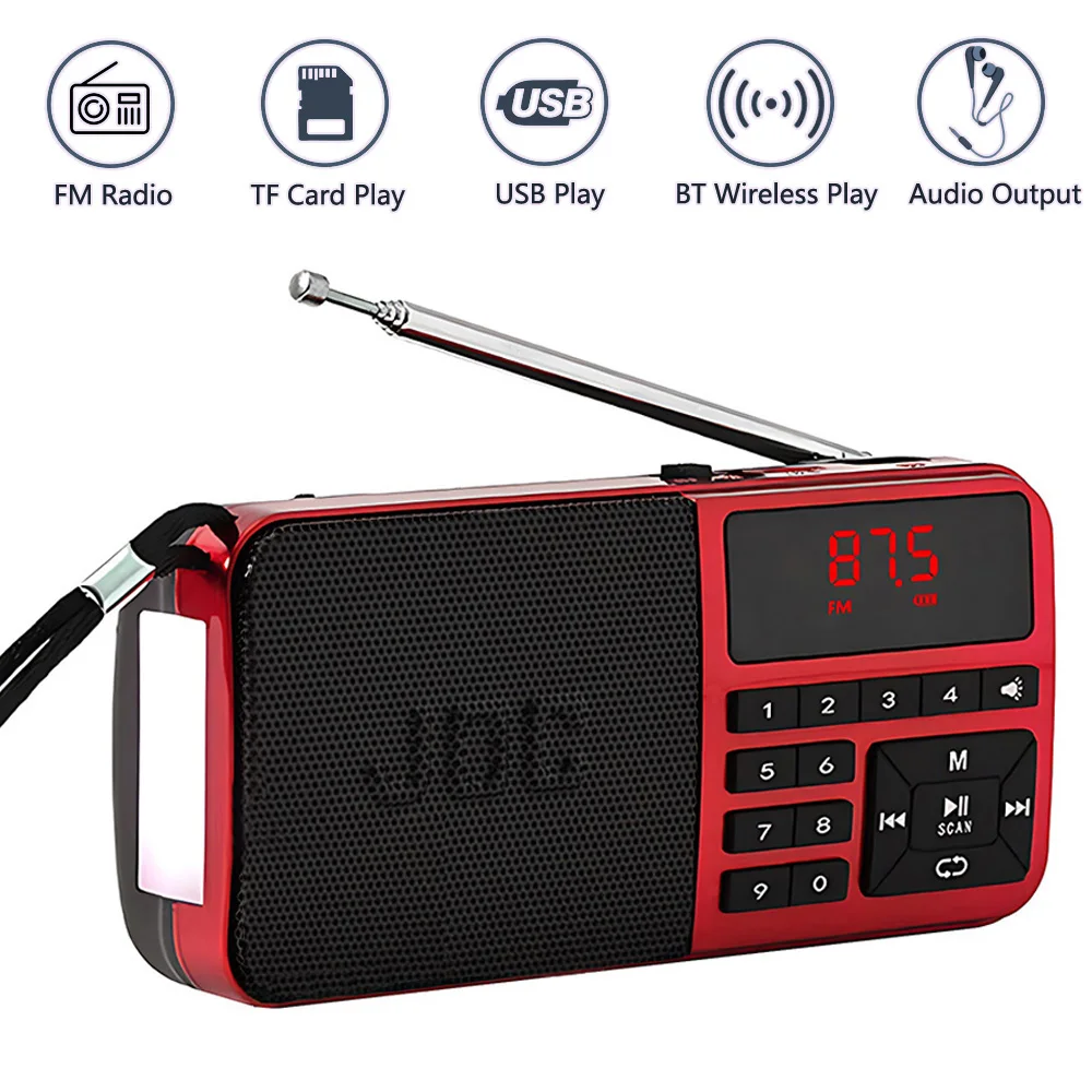 Mini-Portable-Pocket-FM-Radio-USB-MP3-Bluetooth-Speaker-Radios-with ...