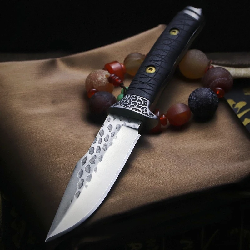 Hand-forged-sharp-Nordic-outdoor-tactical-straight-knife-home-slicing ...