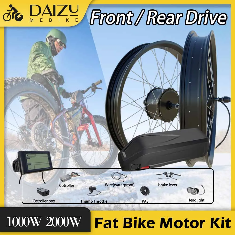 Electric-Fat-Bike-Conversion-Kit-48V-2000W-Front-Rear-Drive-Dual-Motor ...