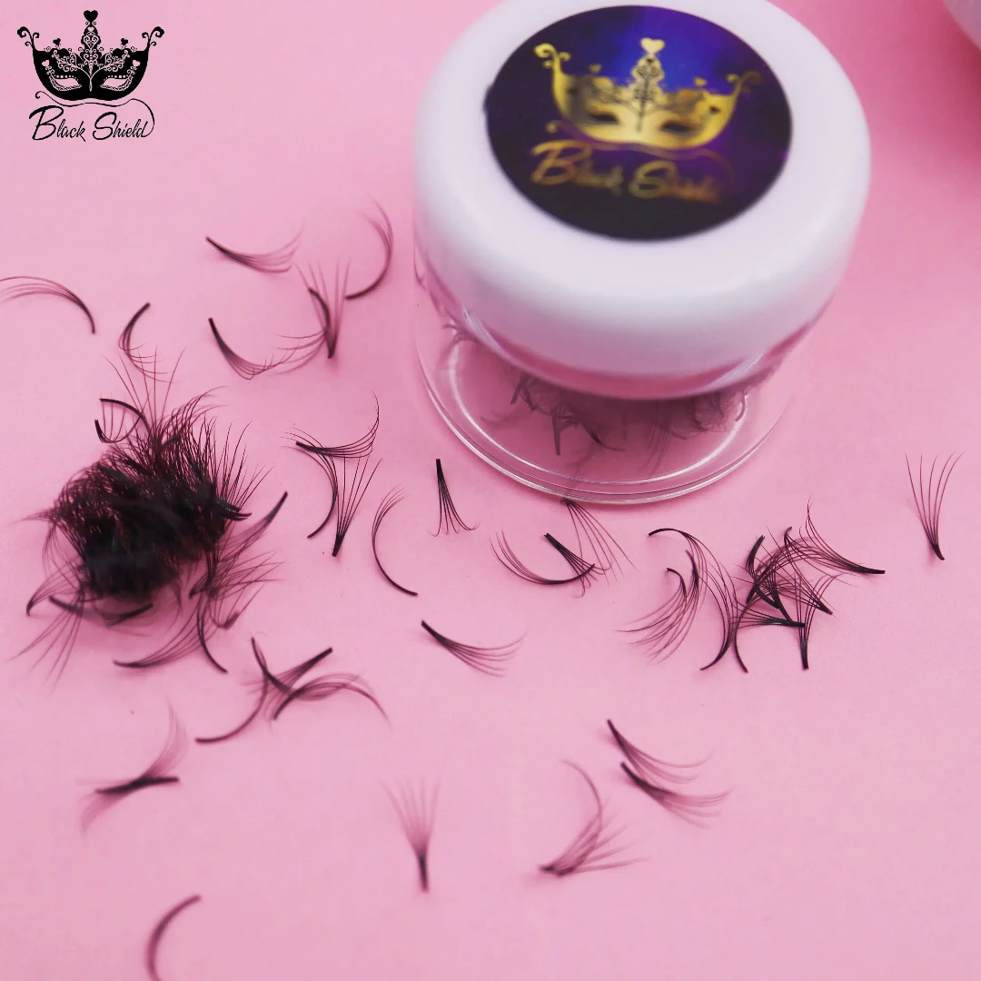 Black-Shield-Lashes-Sharp-Base-Narrow-Stem-Loose-Fans-Russian-Volume ...
