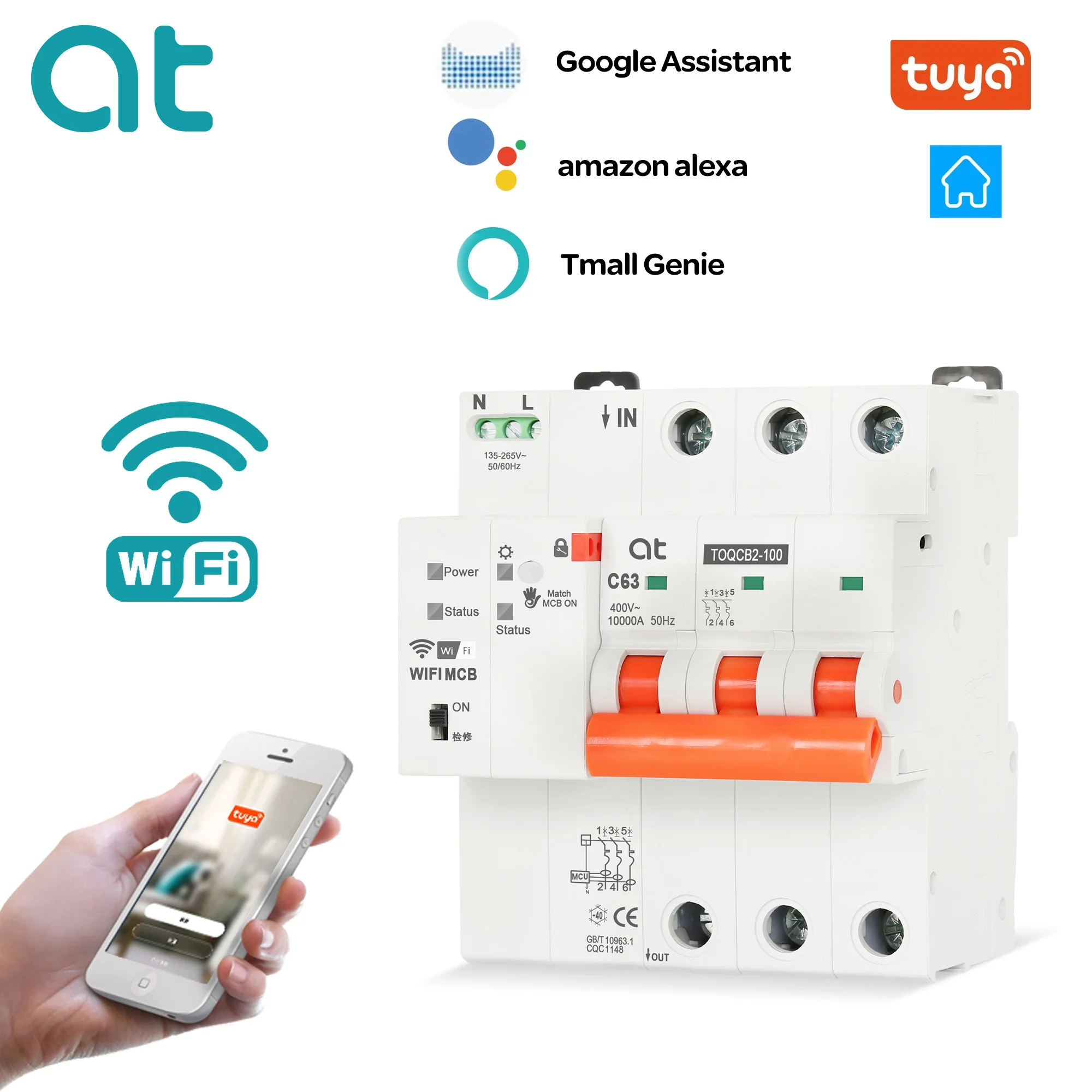 Tuya-Smart-Life-MCB-WIFI-Metering-Circuit-Breaker-Timer-Remote-Control ...