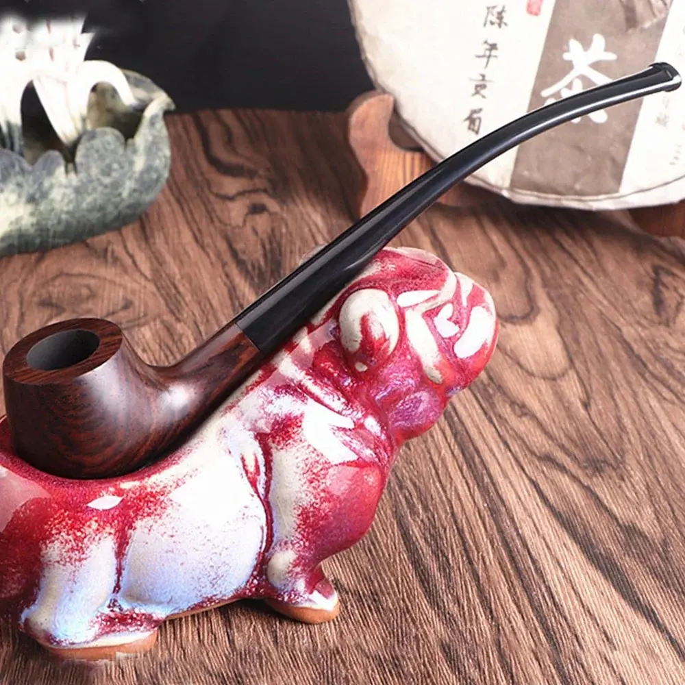 Sandalwood-Wood-Pipe-Long-Curve-Handle-Wood-Pipe-Length-17mm-Church ...