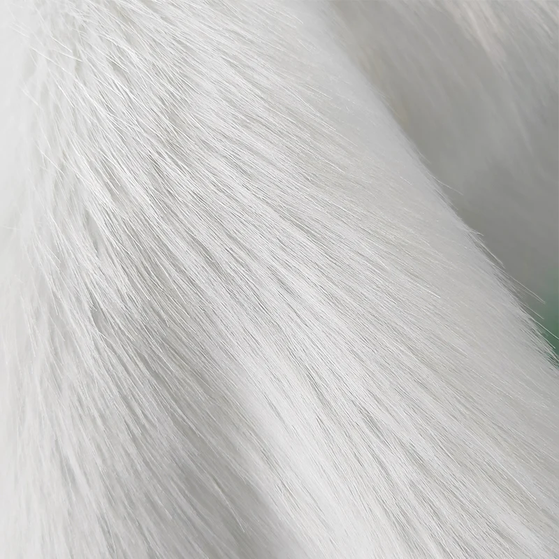 Good White Faux Fox Fur Fabric,Sewing Material,DIY Home Decoration ...