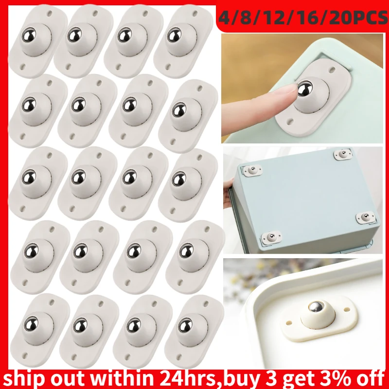 Rotating Wheels Self-adhesive Mini Rotating Wheels - 4-20pcs Self ...