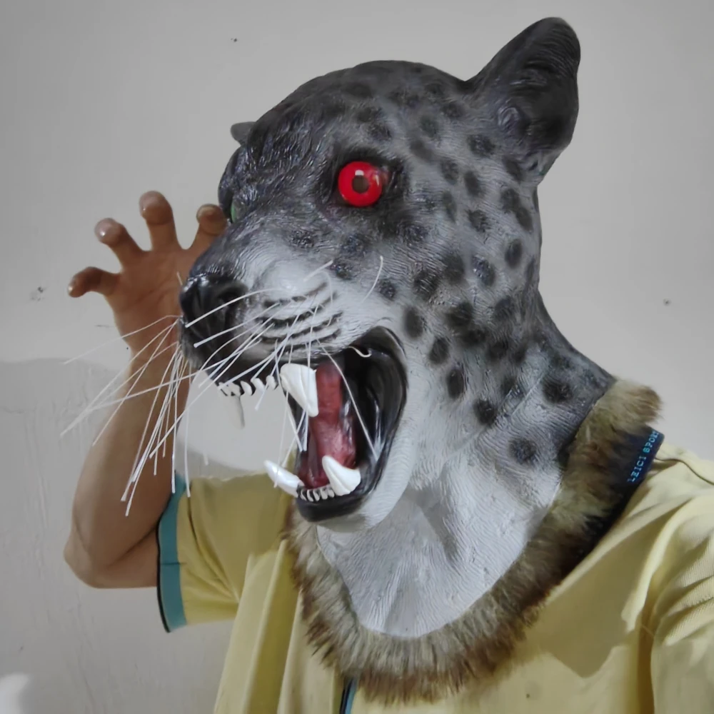 1PC Animal Headset Realistic Leopard Animal Themed Party Halloween ...