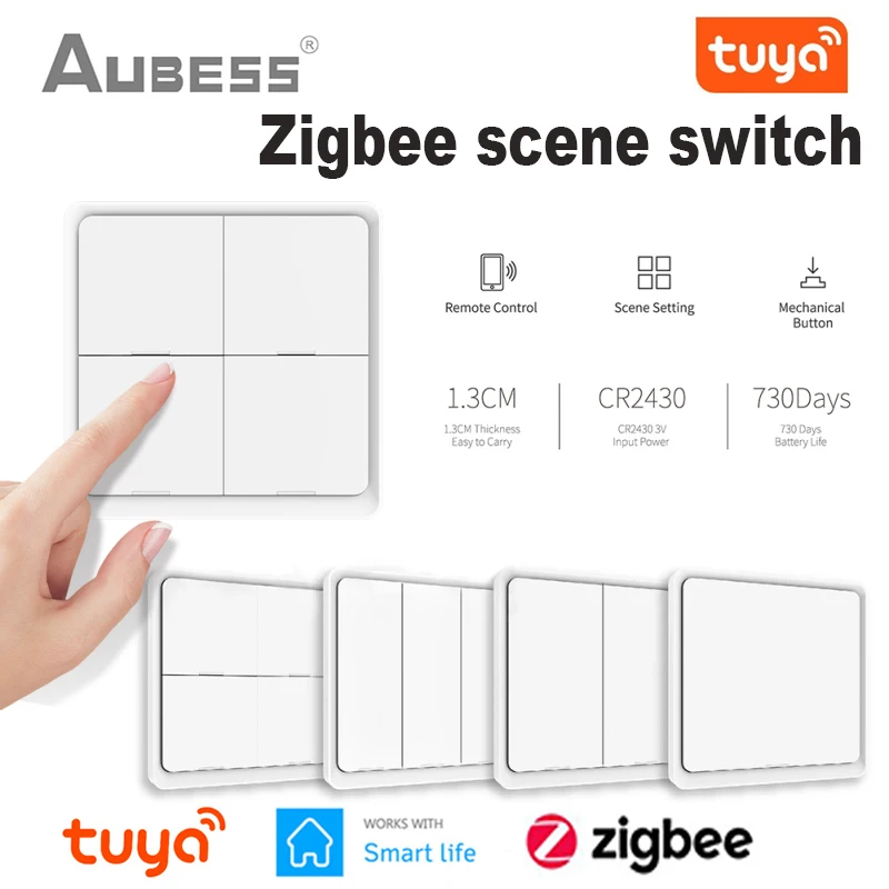 Tuya-ZigBee-Smart-Scene-Switch-4-Gang-12-Scene-Push-Button-Controller ...