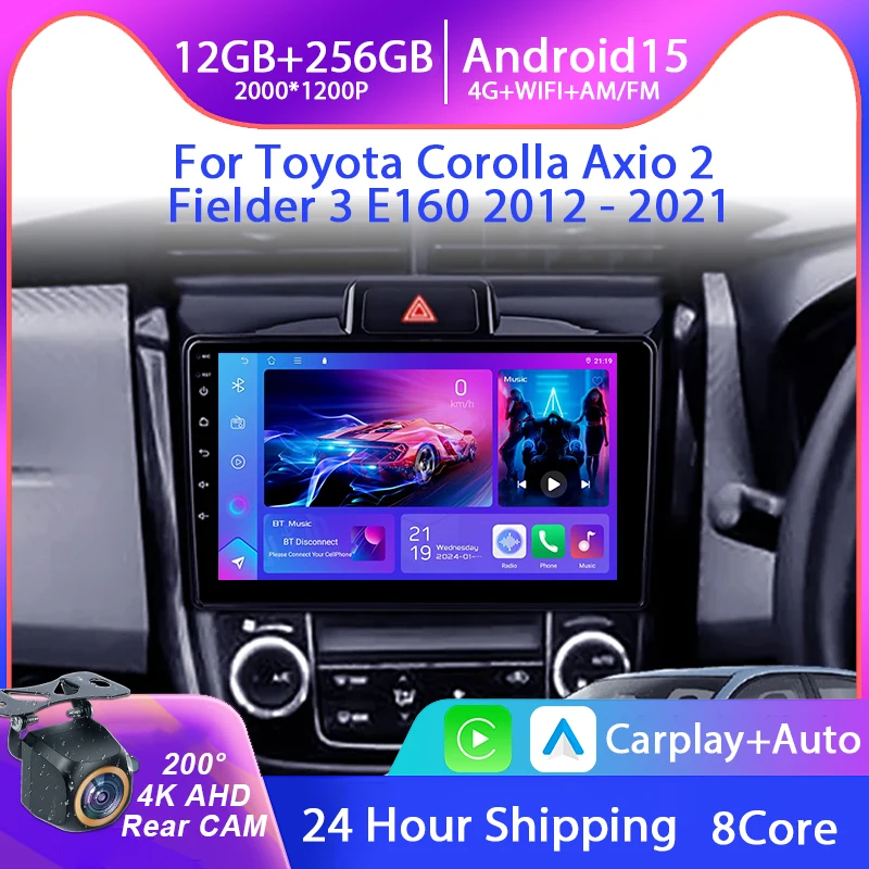 Car Android For Toyota Corolla Axio 2 Fielder 3 E160 2012 - 2021 Auto ...