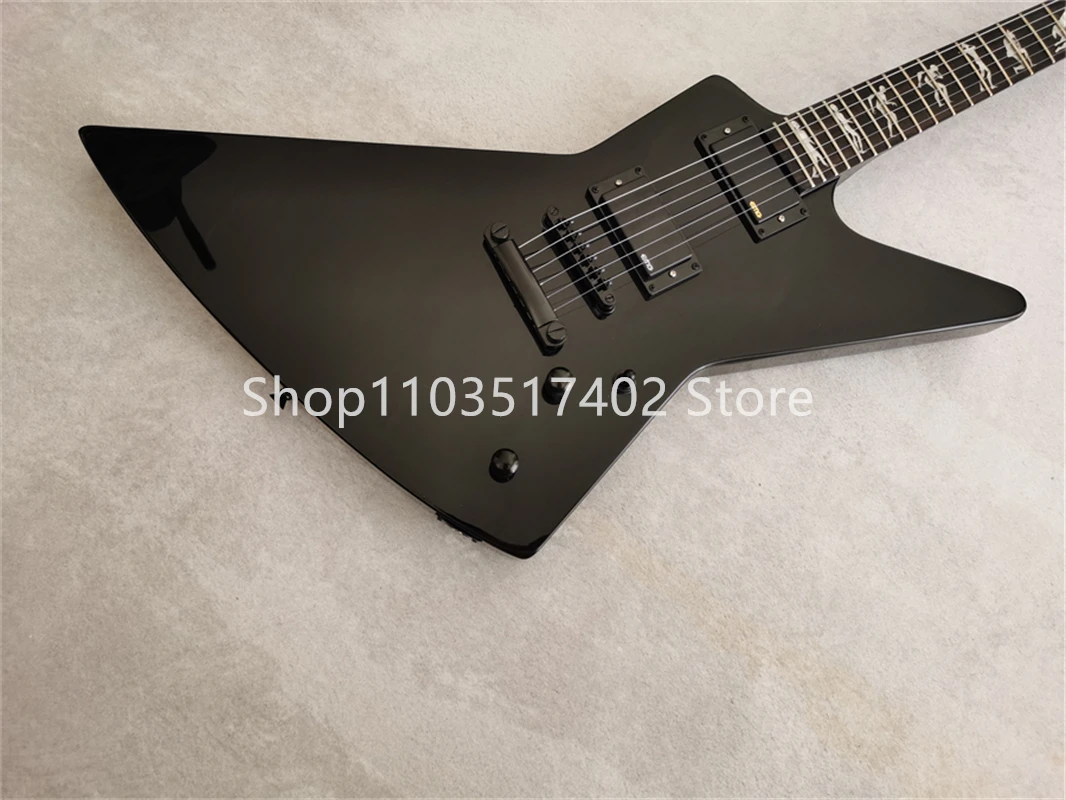 ESP-Man-Turn-Wolf-Electric-Guitar-Active-pickup-Black-solid-mahogany ...