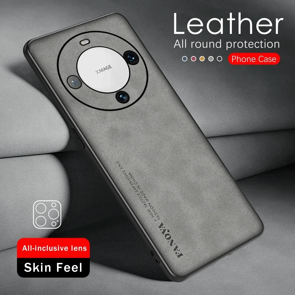 Protect-Lens-Lambskin-Leather-Case-For-Huawei-Mate-60-Pro-4G-TPU-Soft ...