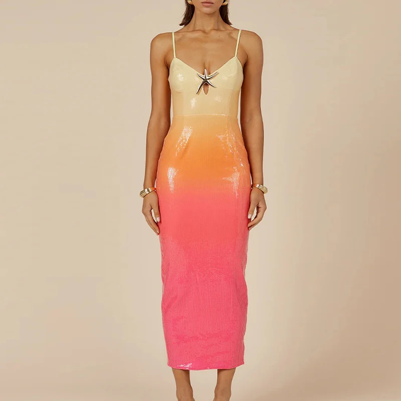 Sexy-Women-V-Neck-Starfish-Suspender-Dress-Summer-Fashion-Sequin-Slim ...