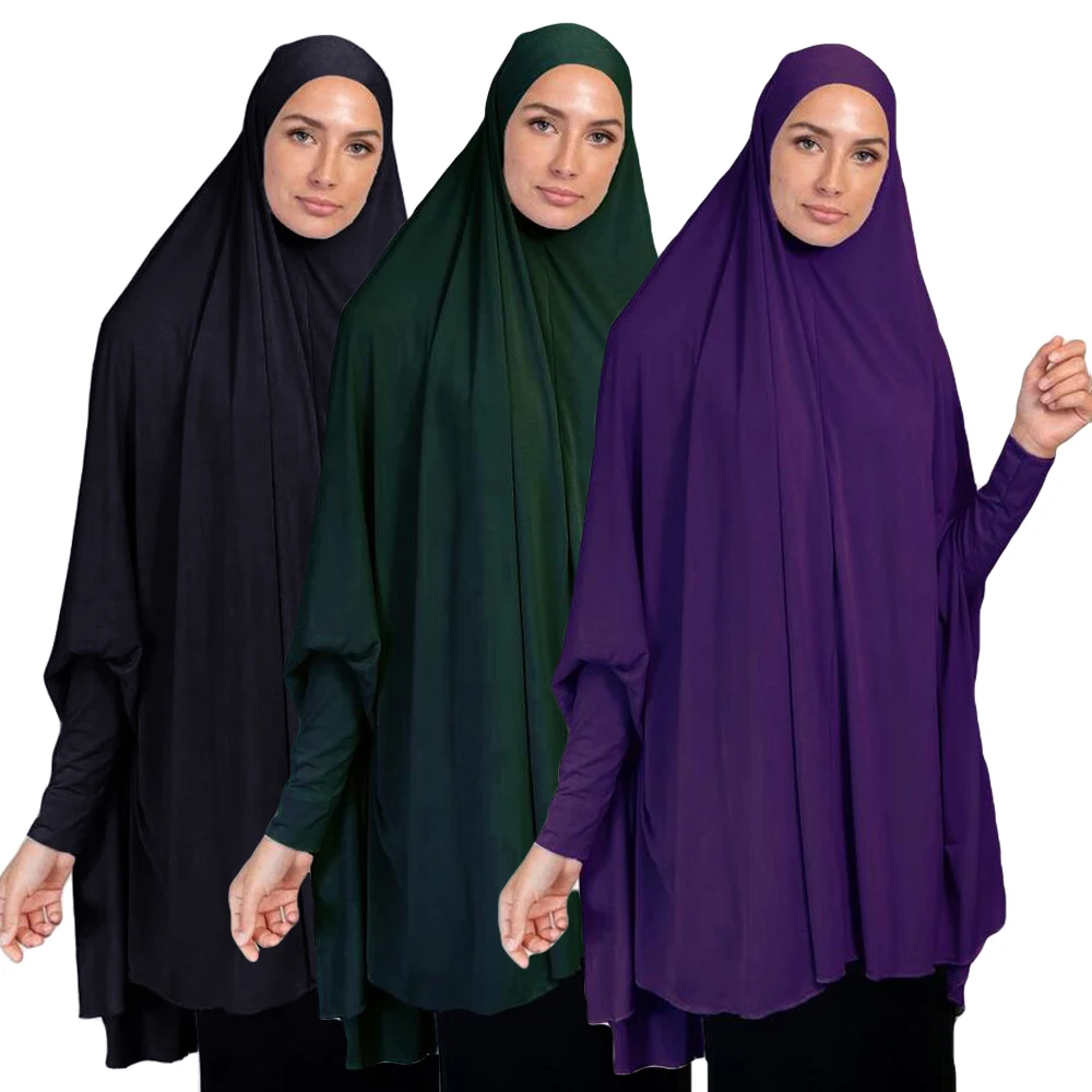 Full-Cover-Muslim-Women-Prayer-Dress-Niquab-Long-Scarf-Khimar-Hijab ...