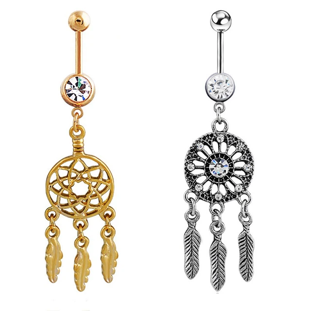 Dream Catcher Belly Button Piercing