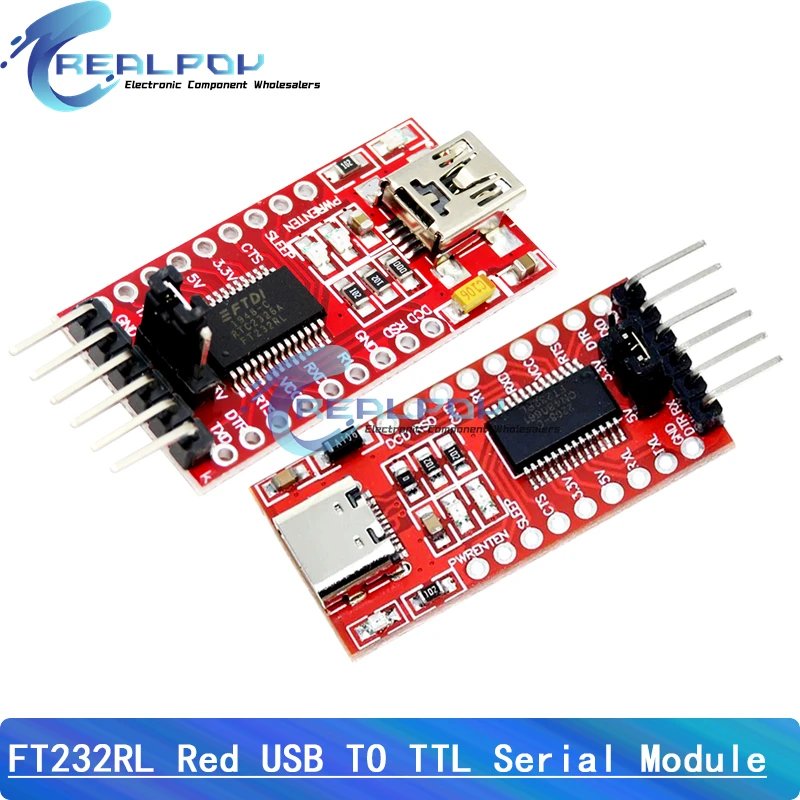FT232RL-FT232-FTDI-USB-3-3V-5-5V-to-TTL-Serial-Adapter-Module-for ...