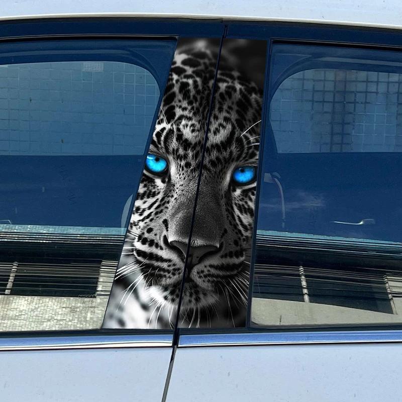 1-2-domineering-leopard-fierce-eye-car-stickers-suitable-for-B-pillar ...