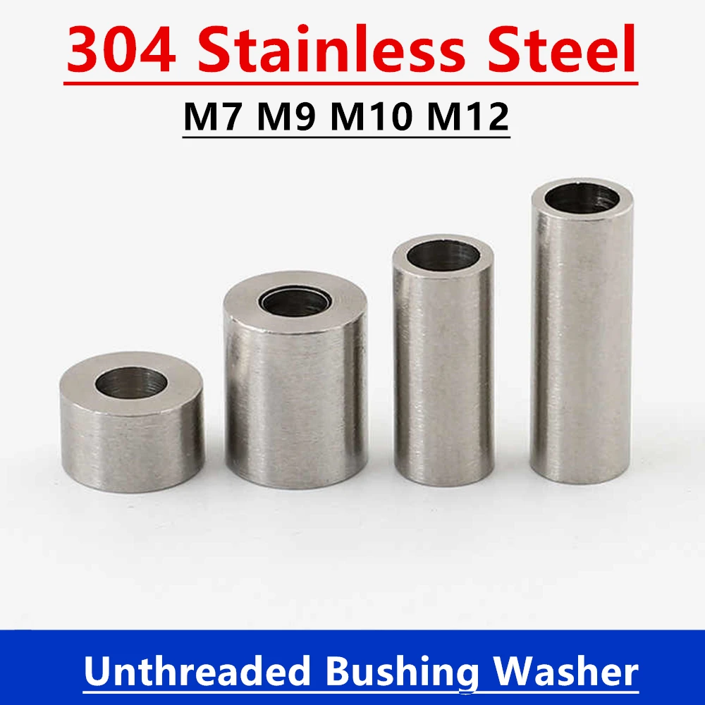 304 Stainless Steel M7 M9 M10 M12 Unthreaded Bushing Washer Round ...