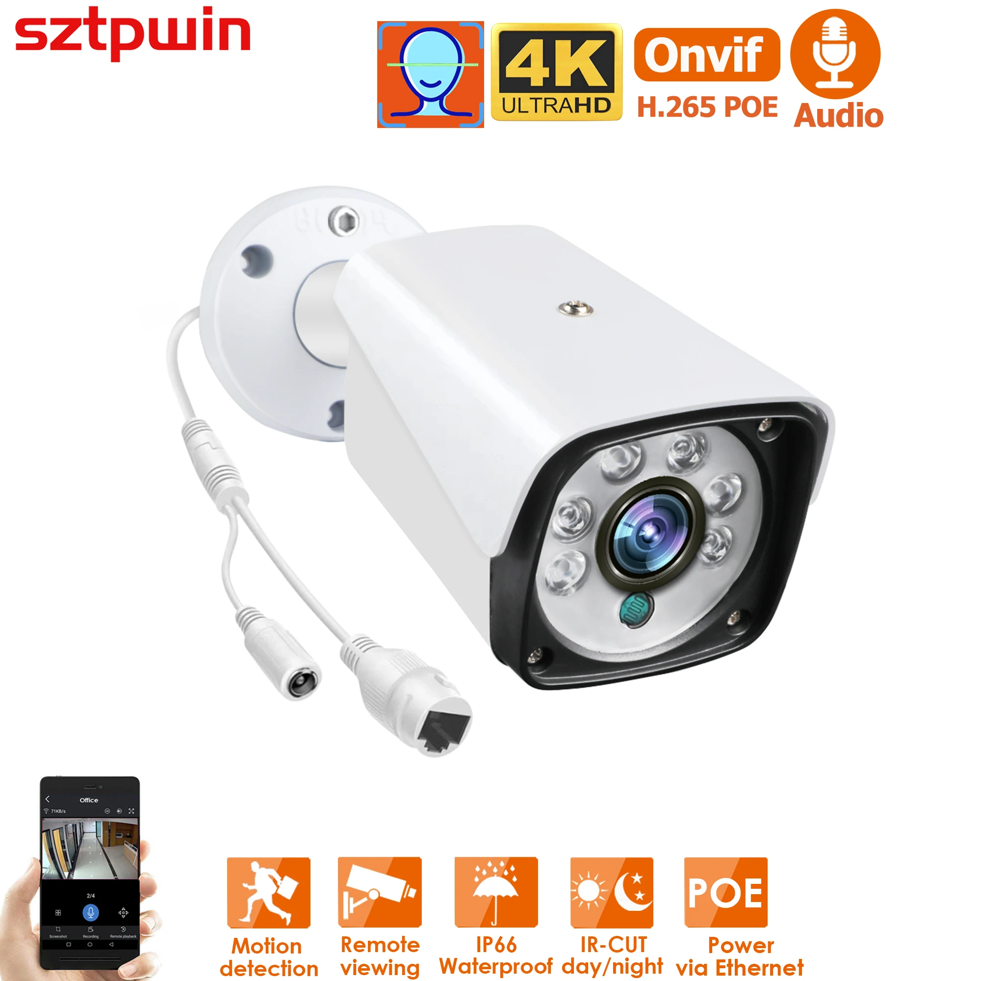 8MP-4K-POE-IP-Camera-ONVIF-H-265-Audio-Record-CCTV-Face-Detection-5MP ...