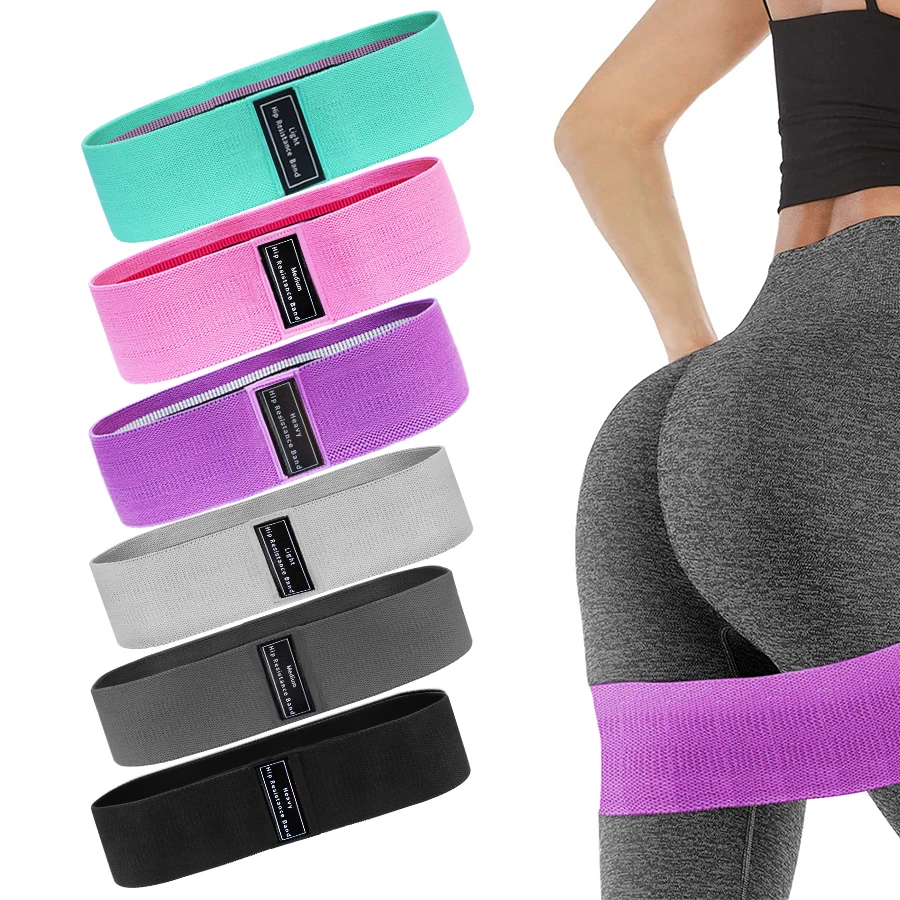 Fabric-Resistance-Hip-Booty-Bands-Glute-Thigh-Elastic-Workout-Bands-Squat-Circle-Stretch-Fitness ...