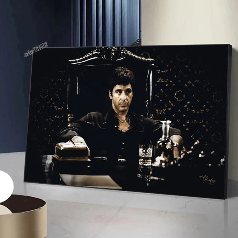 Movie-Scarface-Portrait-Luxury-Art-Canvas-Painting-Prints-Poster-Cool ...