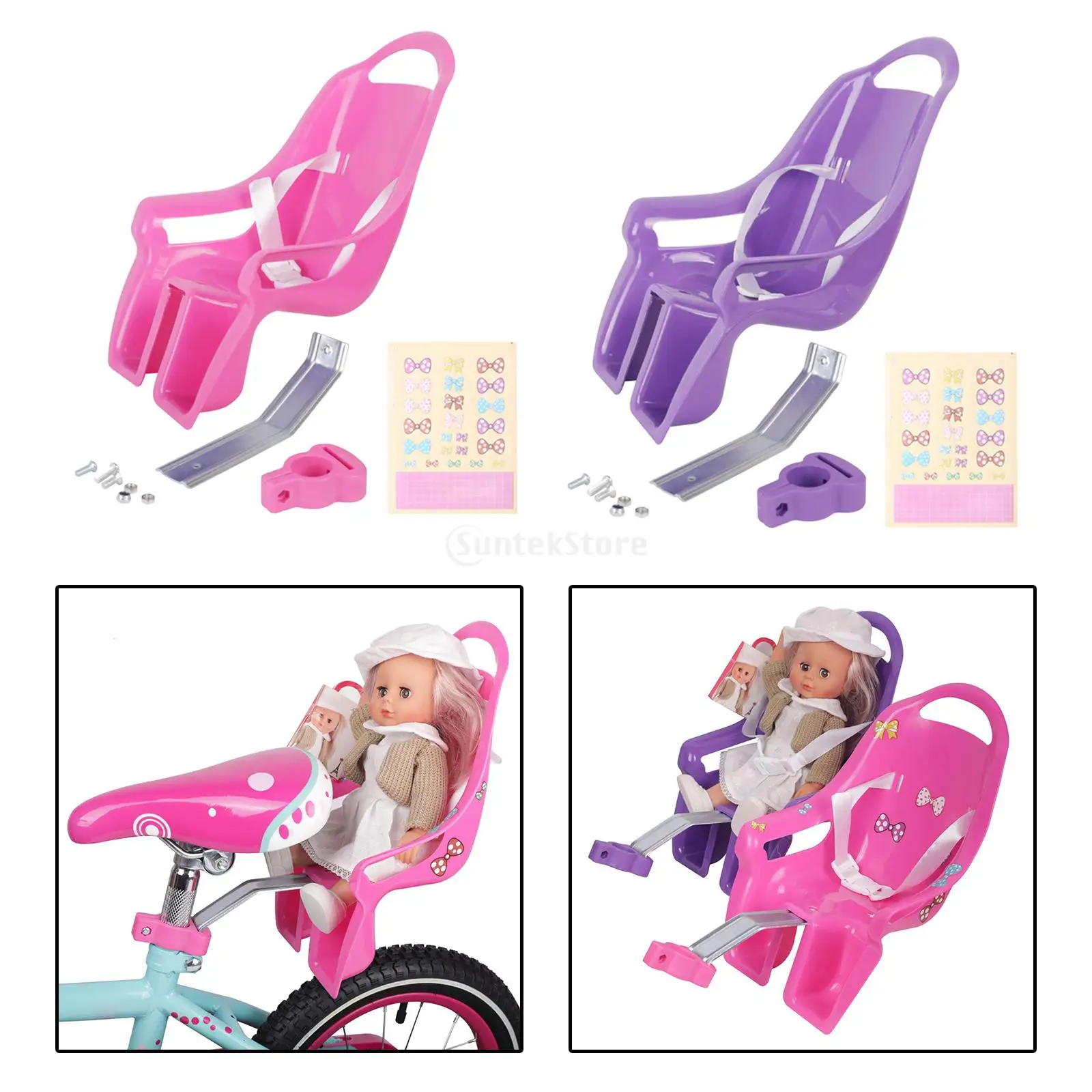 Girls-Bike-Doll-Seat-Children-Gifts-with-DIY-Decals-Kids-Bike ...