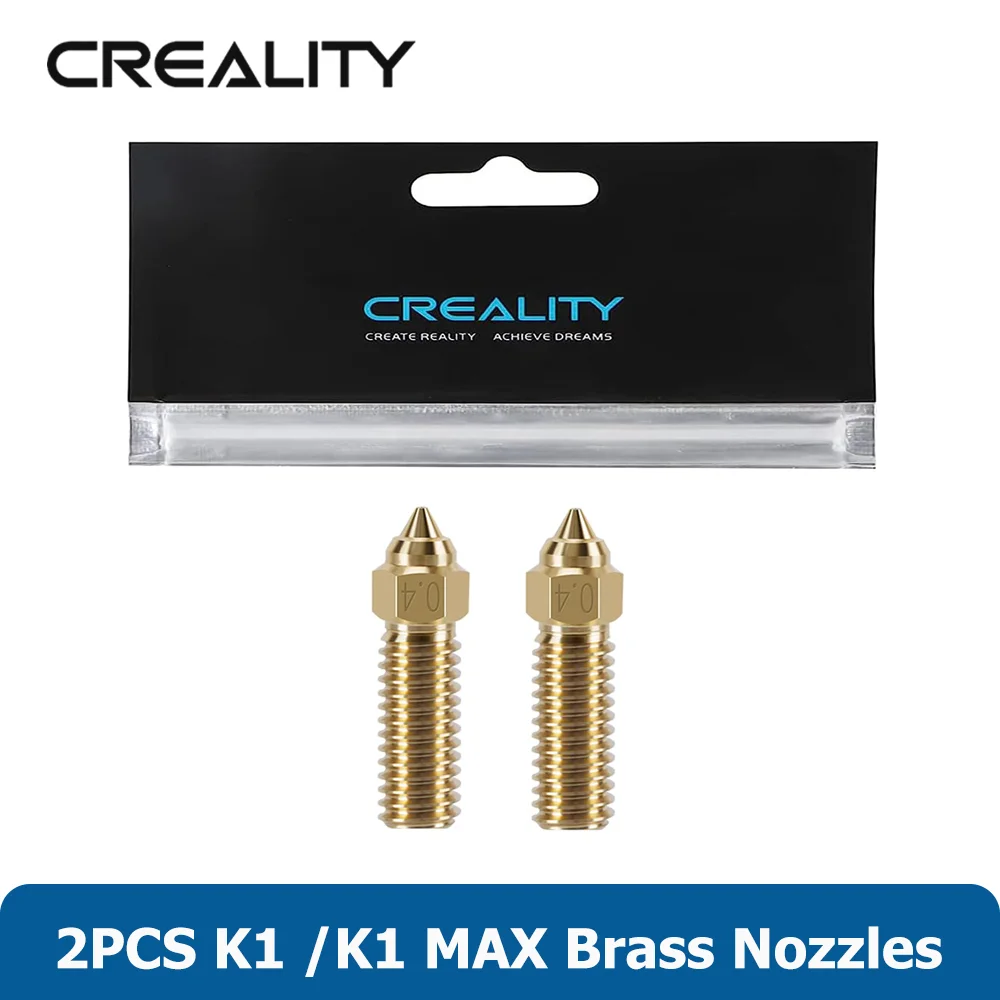 Creality-K1-K1-Max-Nozzle-2pcs-Brass-Nozzles-Kit-0-4mm-High-speed-3D ...