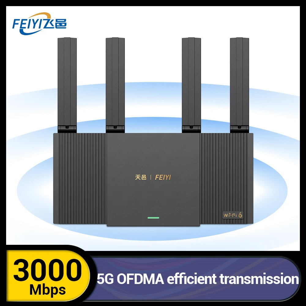 Feiyi-AX3000-Router-Mesh-WIFI-Gigabit-WIFI6-3000Mbps-2-4G-5GHz-Dual ...