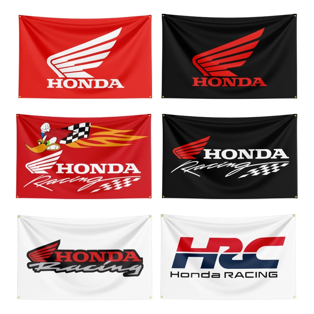 Polyester Racing Flag | Honda Polyester Flag | Honda Flag Banner ...