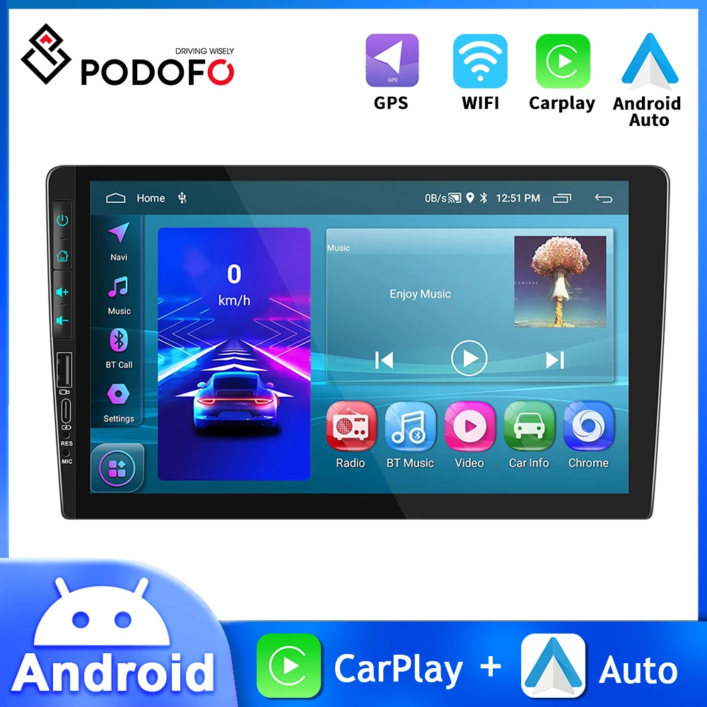 Podofo-Android-2Din-Car-Radio-9Inch-Car-Multimedia-Player-GPS ...