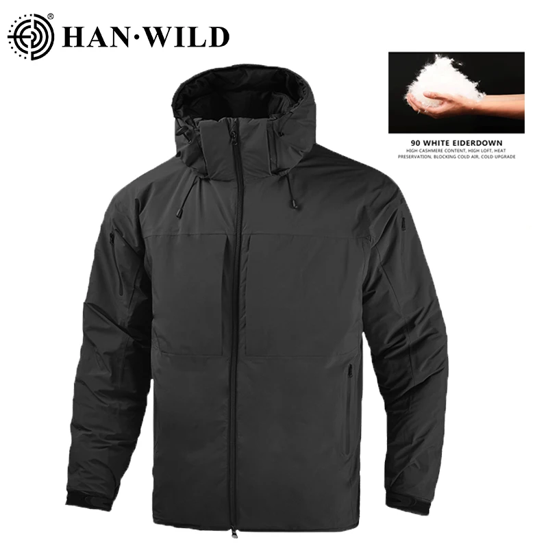 Tactical-Down-Jacket-Men-Hiking-Camping-White-Duck-Down-Windproof ...