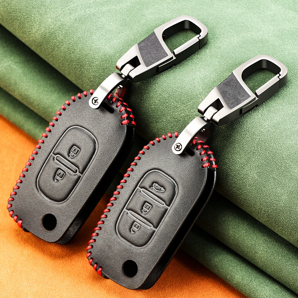 Car Flip Key Case Cover Shell For Renault Kadjar Captur Megane Sandero ...