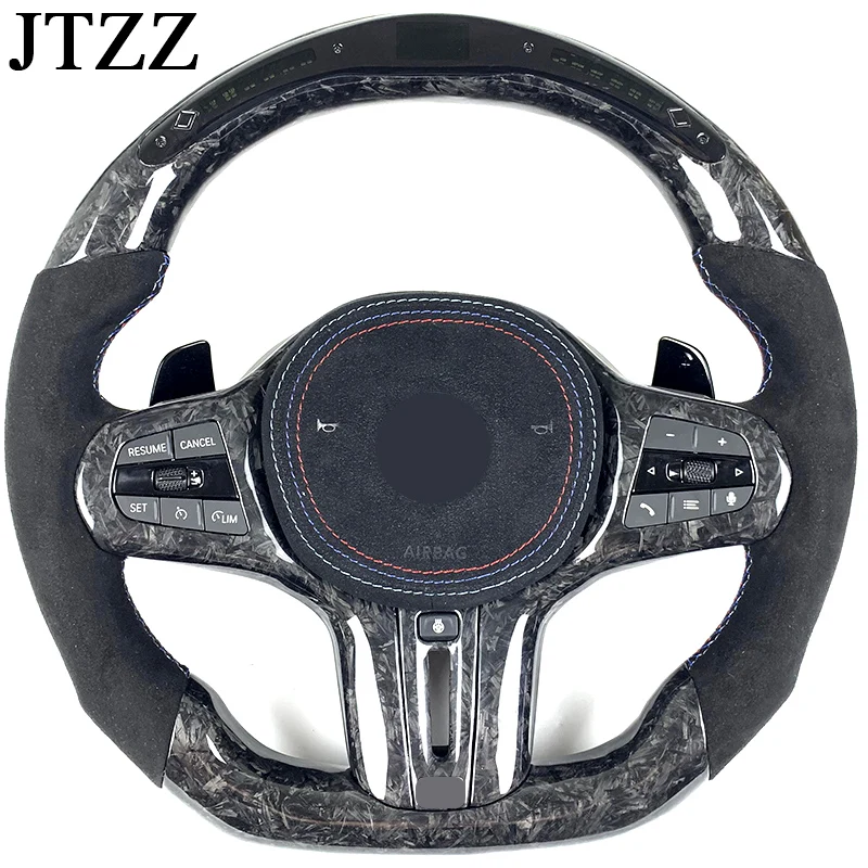 Volante De Fibra De Carbono Personalizado, Display LED, BMW G20 G30 G22 G82 G80 X3 X4 X5 X6 3 4 ...