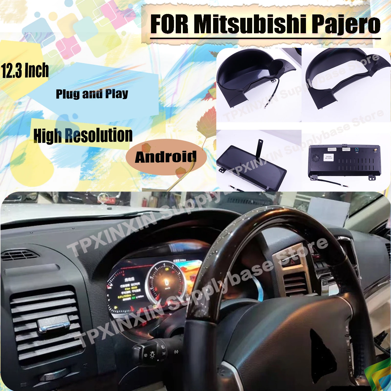 For-Mitsubishi-Pajero-2006-2007-2008-2009-2010-2016-Android-Car-Digital ...