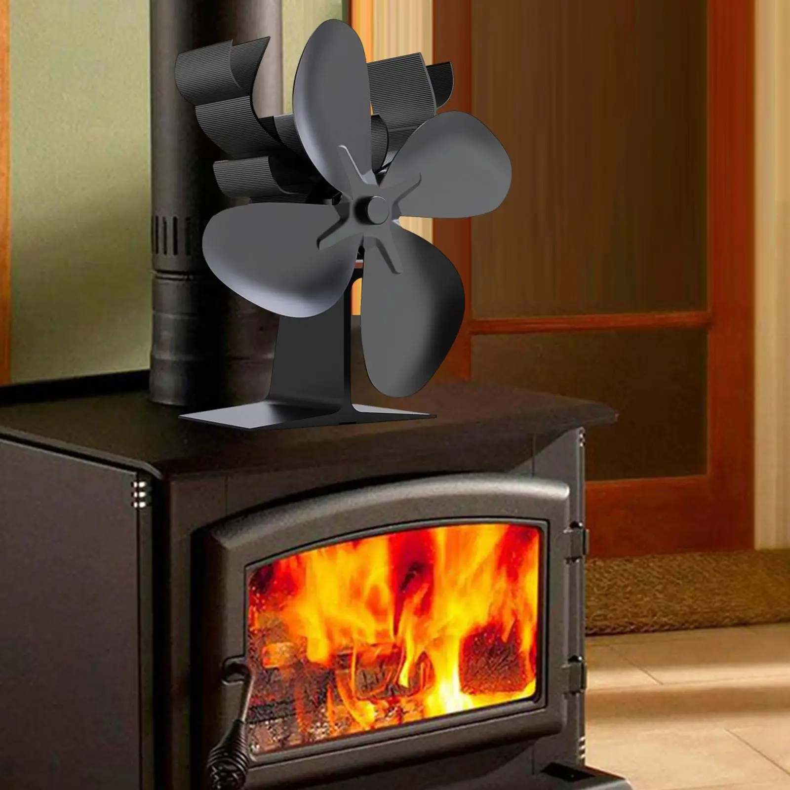 Christmas-Wood-Burning-Stove-Fan-Fireplace-Fan-Heat-Powered ...