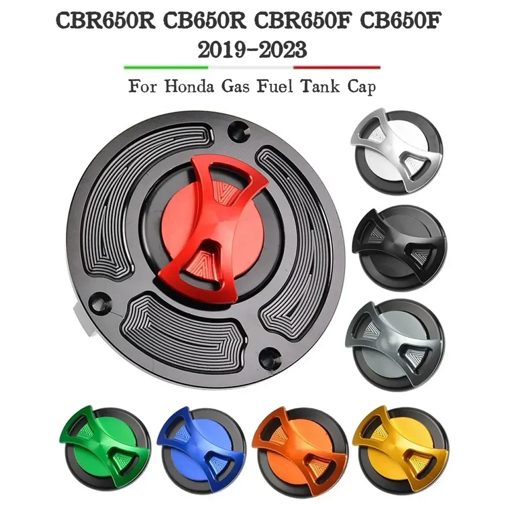 Keyless Motorcycle Fuel Gas Tank cap Cover For Honda CBR650R CB650R ...