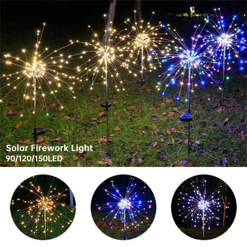 Solar-Garden-Decorative-Lights-For-Walkway-Solar-Firework-Light-Led ...