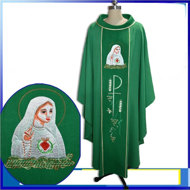 Chasuble-Priester-Mass-Clothes-Pastors-Costume-Christian-Liturgical ...