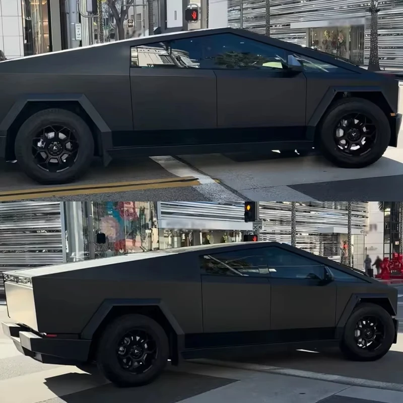 Pre-cut For Tesla Cybertruck 2024 Anti Rusting Car Body Matte Black ...
